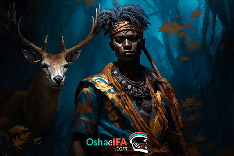 Ochosi (𝙊𝙨𝙝𝙤𝙨𝙞): The Orisha hunter who represents Justice